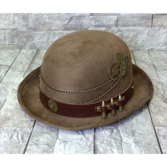 Unbranded | Accessories | Steampunk Time Traveler Style Brown Top Hat ...